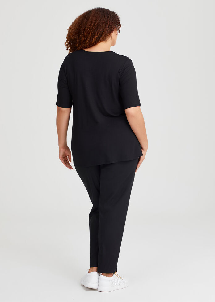 Shop Plus Size Natural Essential Top, Black | Taking Shape NZ