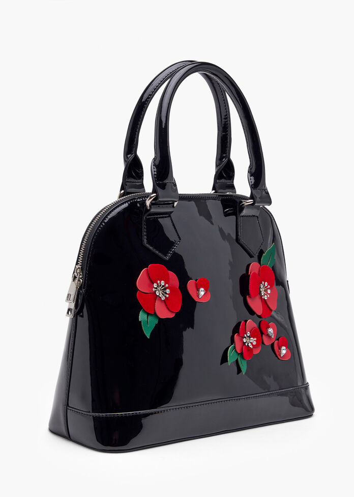 Shop Poppy Patent Bag in Black | Accessories | Taking Shape AU