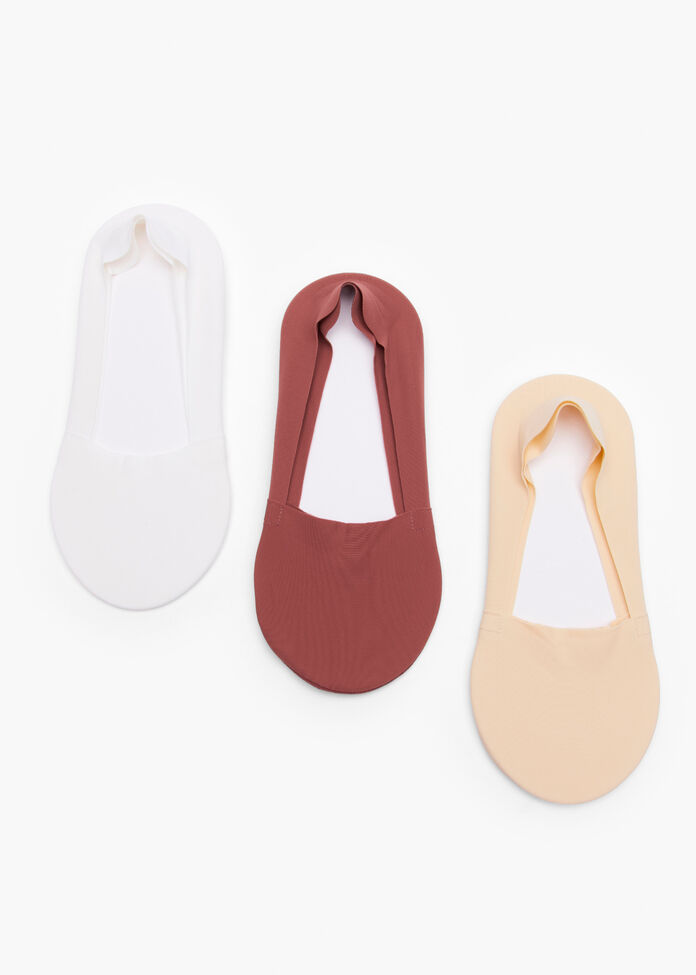 Shop 3 Pack No Show Invisible Socks in Multi | Accessories | Taking ...
