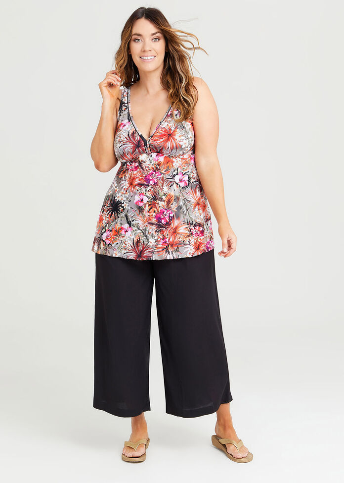 Shop Plus Size Tropical Flower Print Tankini, Multi | Taking Shape AU