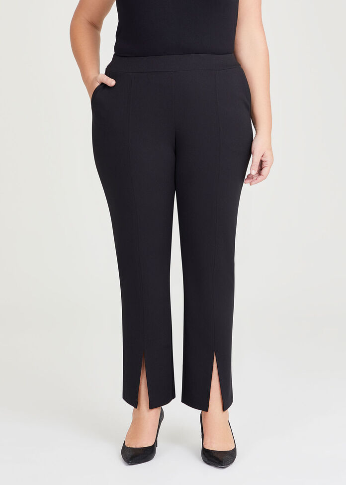 Shop Plus Size Tuxedo Flared Split Pant, Black | Taking Shape NZ