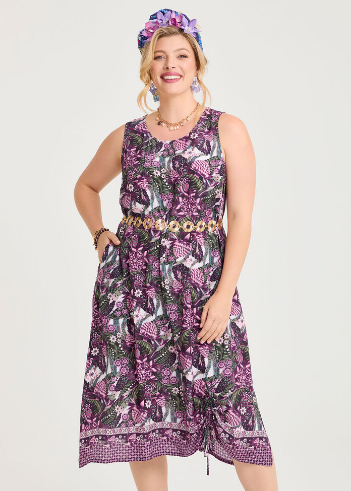Shop Plus Size Catalina Natural Ginger Dress, Multi | Taking Shape NZ