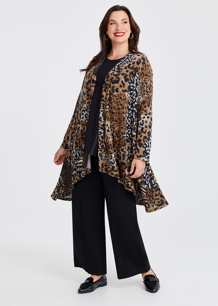 Plus Size Animal Print Snug Swing Duster | Taking Shape AU