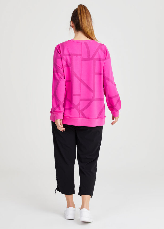 Shop Plus Size Cotton Active Graphic Sweatshirt, Red | Taking Shape AU