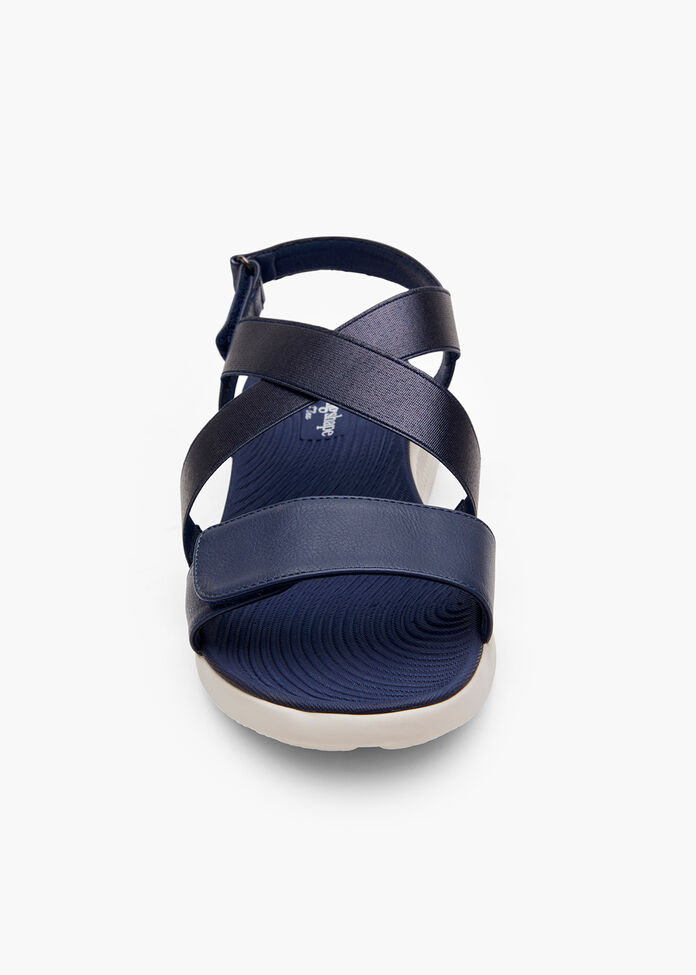Shop Blue Flex Elastic Comfort Sandal | Comfortable Shoes | Taking Shape AU