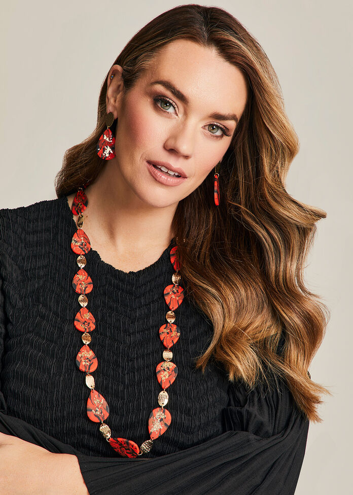 Shop Red & Gold Necklace in Red | Accessories | Taking Shape AU