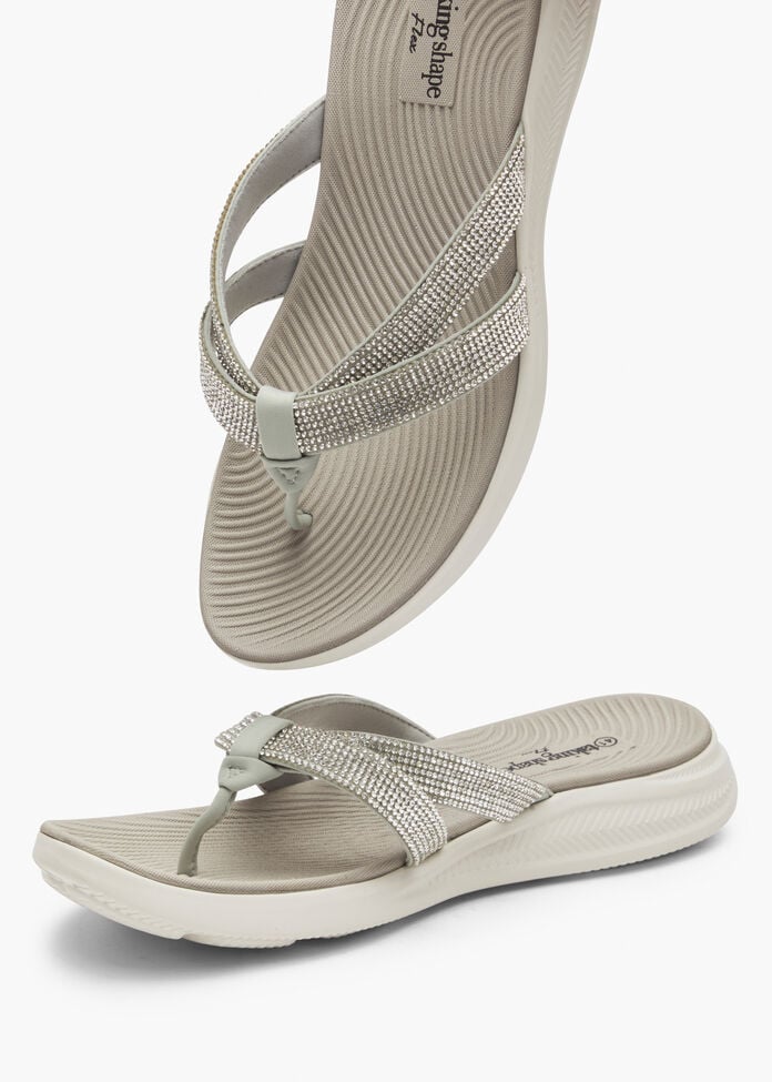 Shop Grey Flex Comfort Flip Flop | Comfortable Shoes | Taking Shape AU