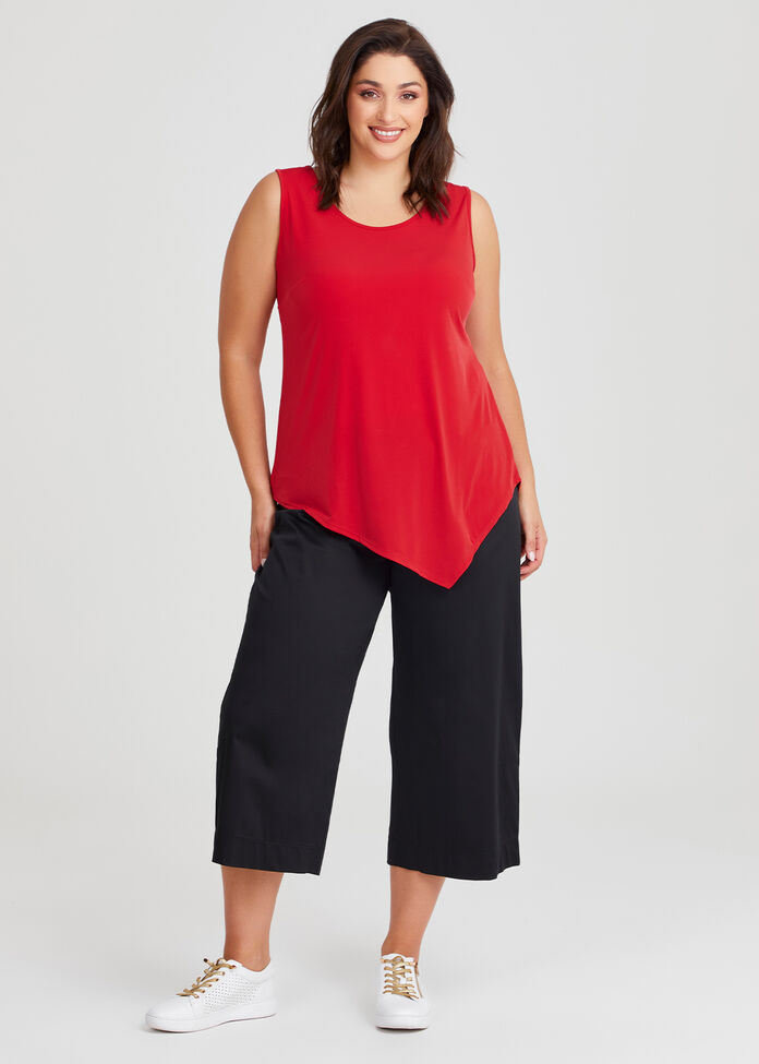 Shop Plus Size City Wide Leg Crop Pant, Black | Taking Shape AU
