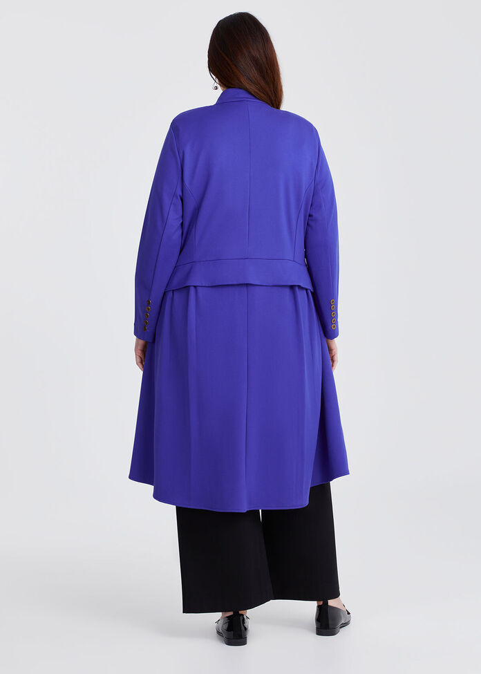 Shop Plus Size Ponte Sienna Riding Jacket, Blue | Taking Shape AU
