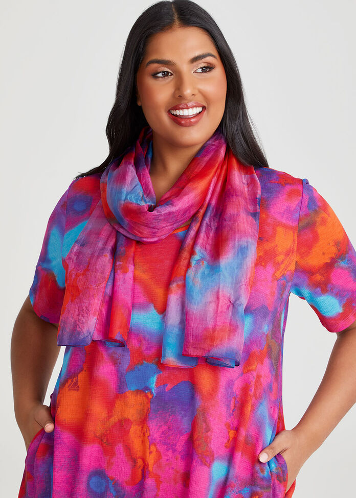 Shop Marble Silk Scarf in Multi | Accessories | Taking Shape AU