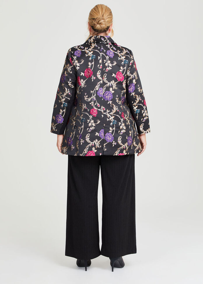Shop Plus Size Floral Jacquard Event Jacket, Multi | Taking Shape AU