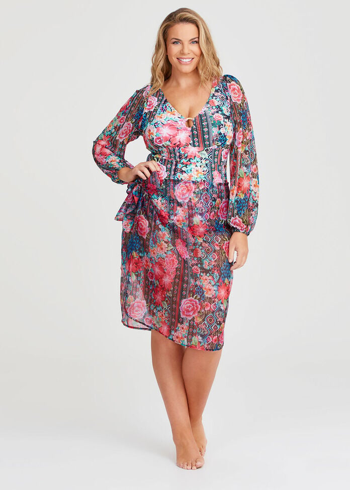 Plus Size Women's Summer Sarong in Multicolour | Taking Shape NZ