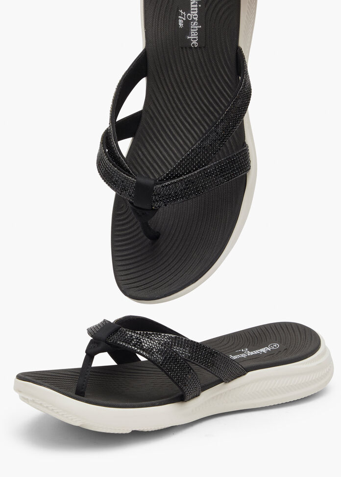 Shop Black Flex Comfort Flip Flop | Comfortable Shoes | Taking Shape NZ