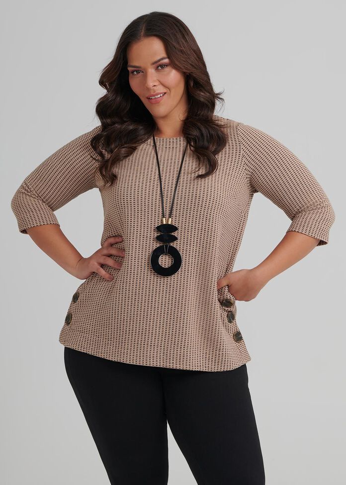 Shop Plus Size Tic Tic Top in Brown | Taking Shape AU