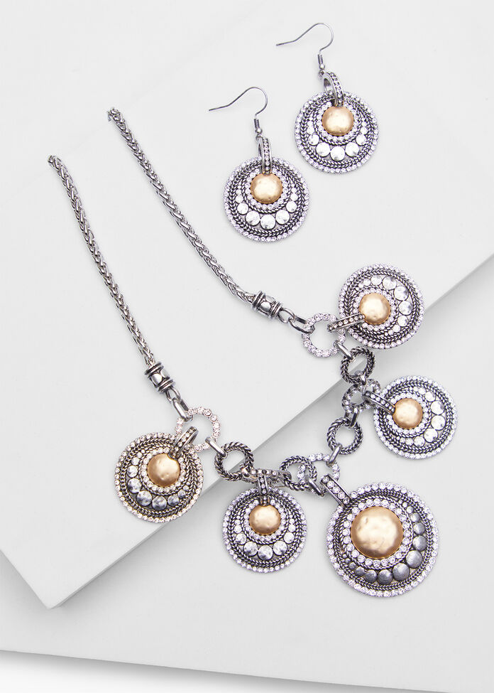 Shop Two Tone Disc Short Necklace in Multi | Accessories | Taking Shape NZ