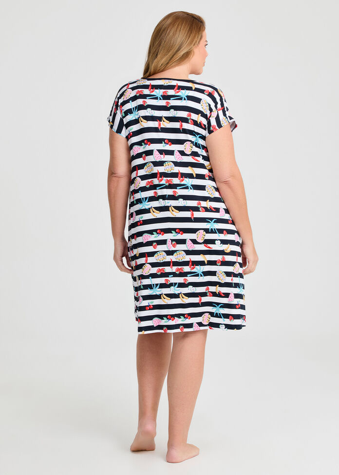 Shop Plus Size Bamboo Coastal Nightie, Multi | Taking Shape CA