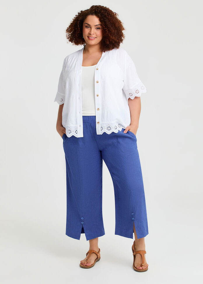 Shop Plus Size Natural Layla Embroidery Top in White | Taking Shape IE