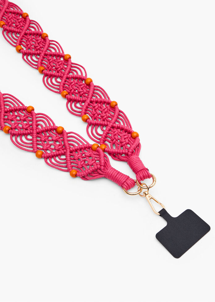 Shop Woven Phone Chain in Red | Accessories | Taking Shape AU
