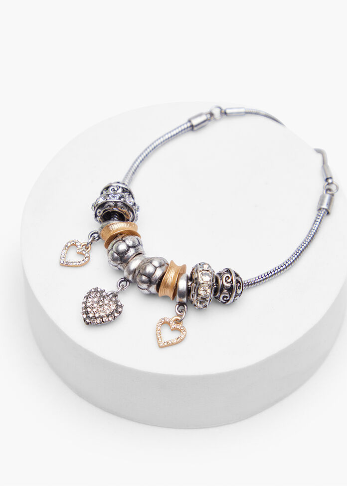 Shop Two Tone Charm Bracelet in Multi | Accessories | Taking Shape NZ