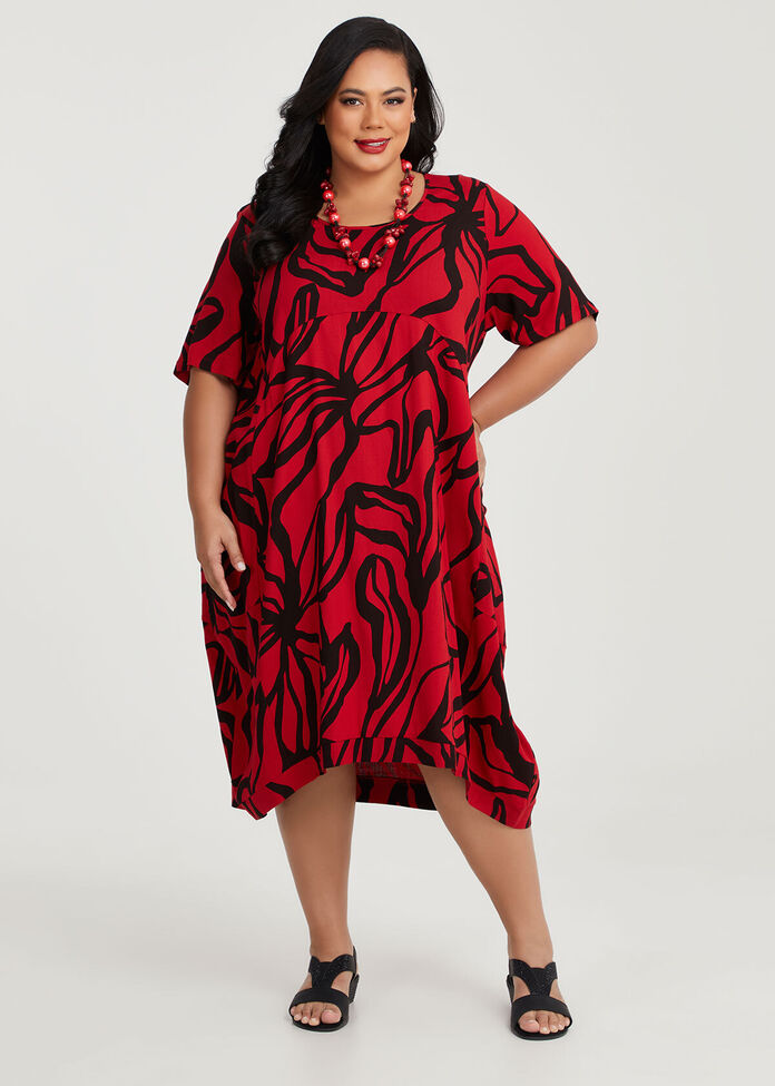 Shop Plus Size Natural Abbey Dress, Multi | Taking Shape AU