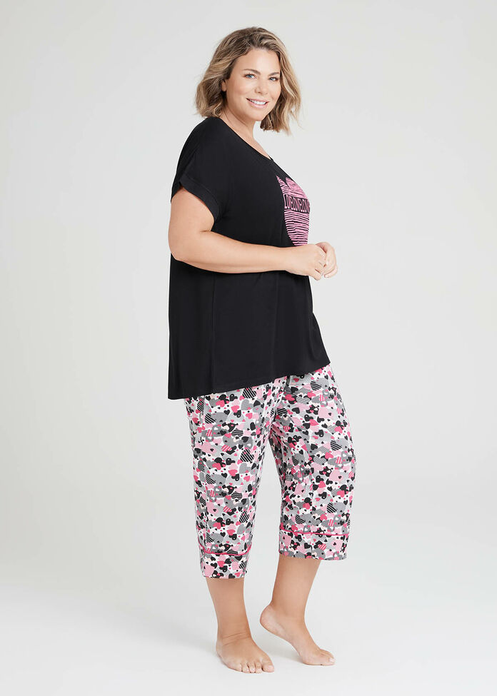 Shop Plus Size Bamboo Love Hearts Pyjama Pant in Print | Taking Shape AU