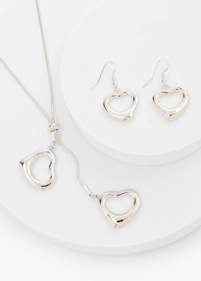Shop Simple Heart Lariat in Silver | Accessories | Taking Shape AU