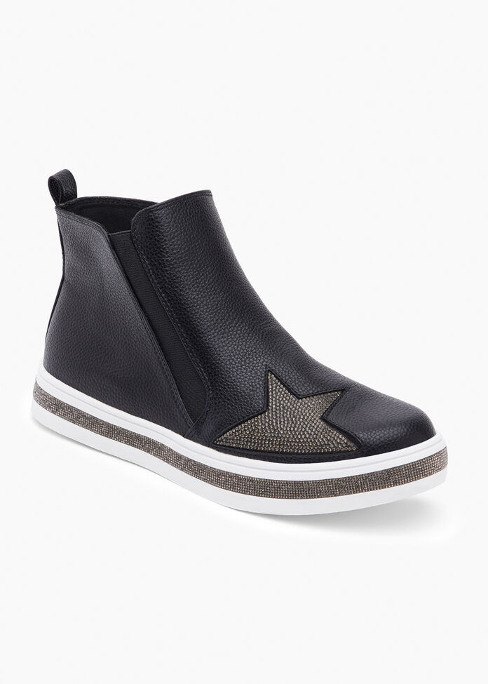 Shop Black Star Inside Zip Boot | Comfortable Shoes | Taking Shape AU