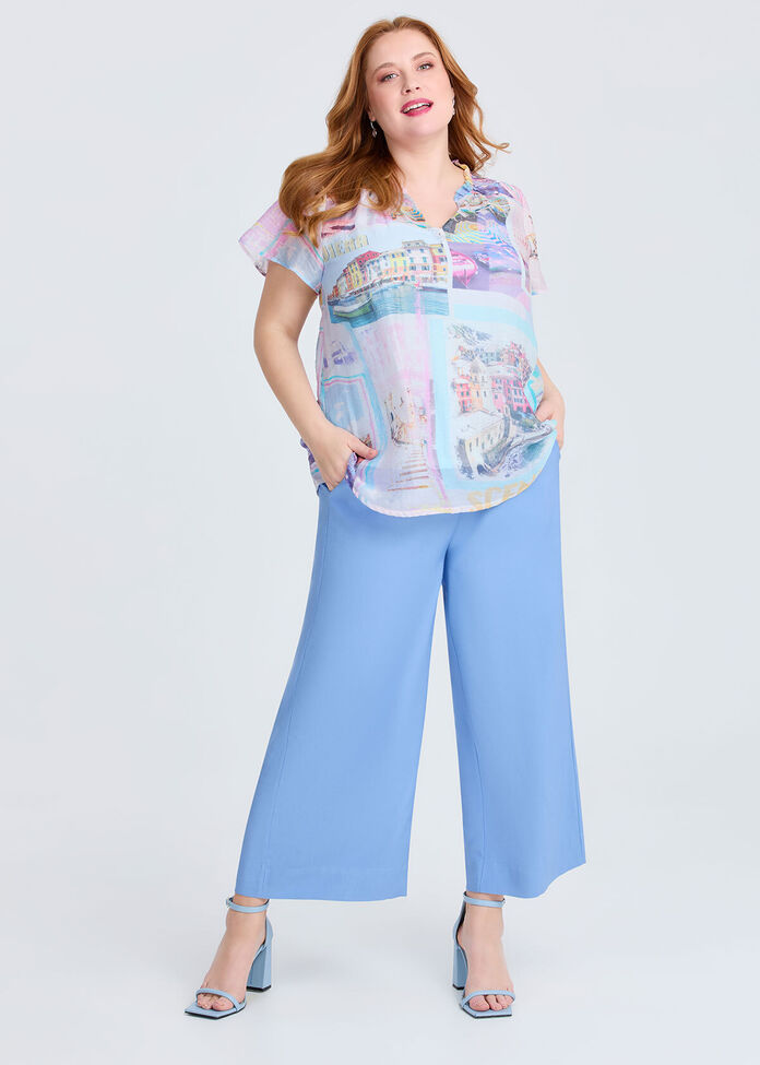 Shop Plus Size Alexandra Short Sleeve Top, Multi | Taking Shape NZ