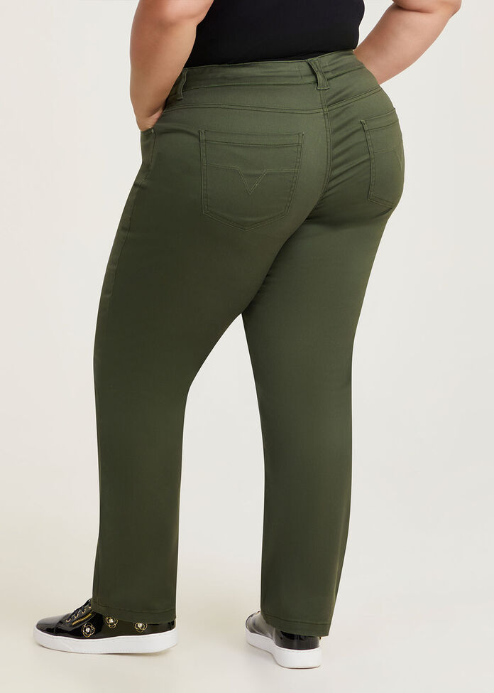 Luxe Looker Jeans: Dark Green Plus Size Women's | Taking Shape AU