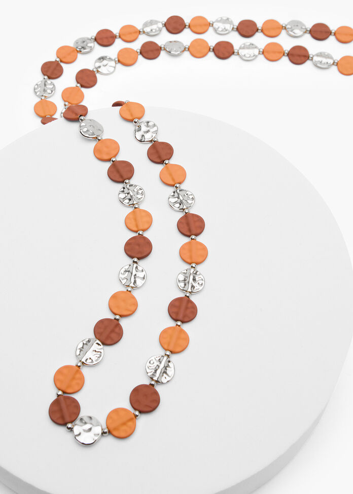 Shop Button Necklace in Orange | Accessories | Taking Shape AU