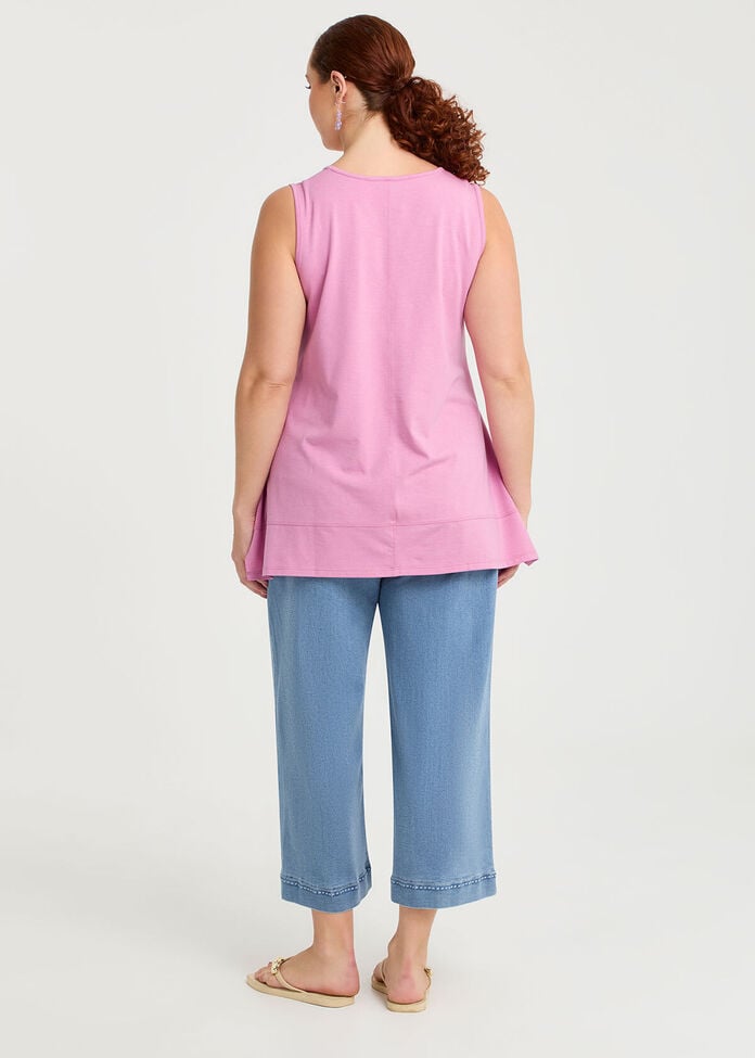 Shop Plus Size Pima Cotton Elevate Tank, Red | Taking Shape AU