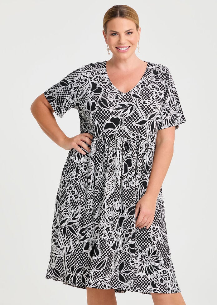 Shop Plus Size Joy Printed Dress, Multi | Taking Shape AU