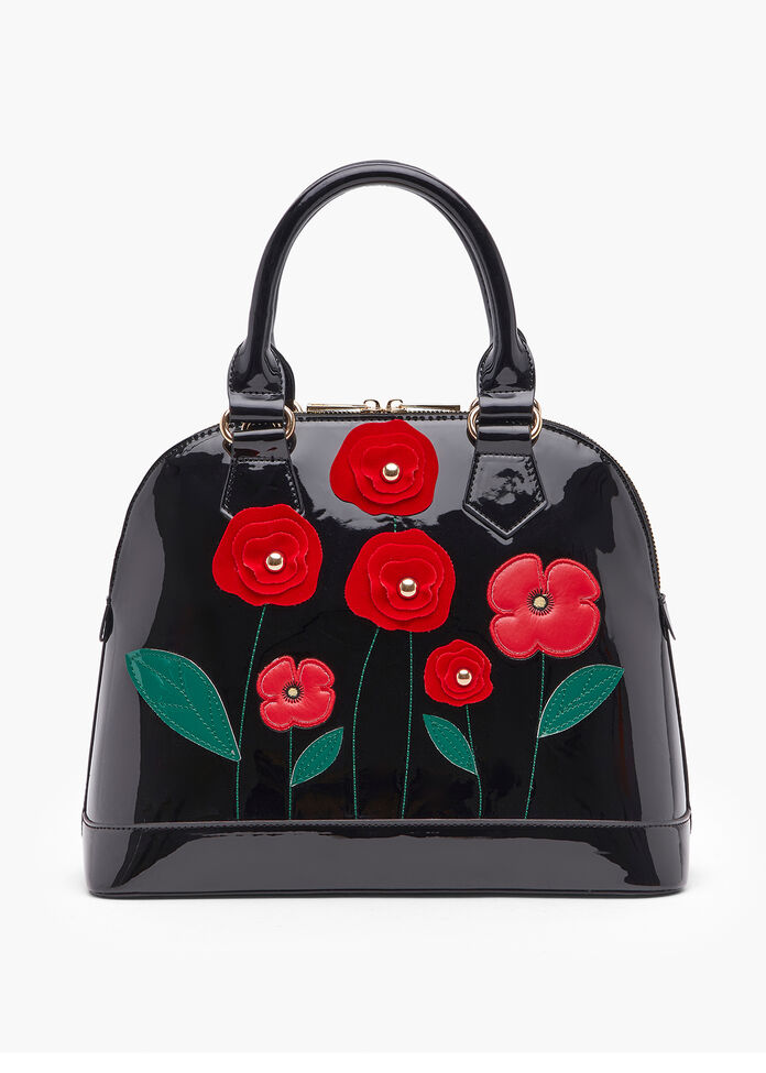 Shop Patent Poppy Classic Bag in Black | Accessories | Taking Shape AU