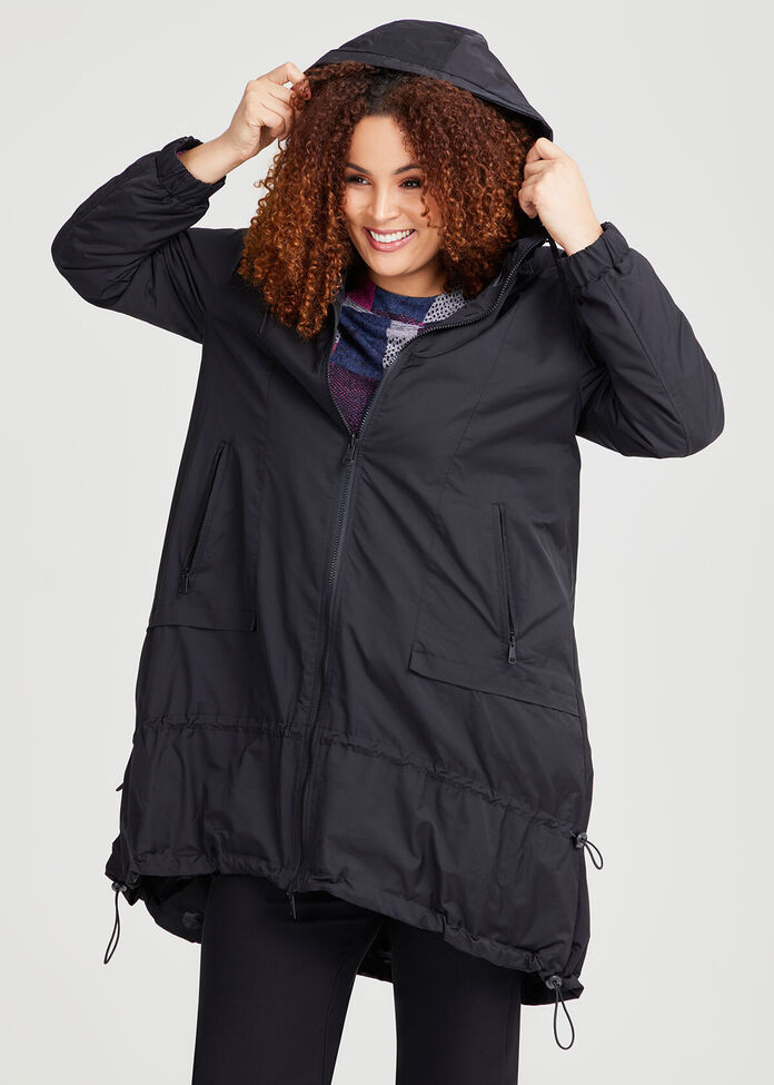 Shop Plus Size Spot Puffer Jacket Black, Black | Taking Shape AU