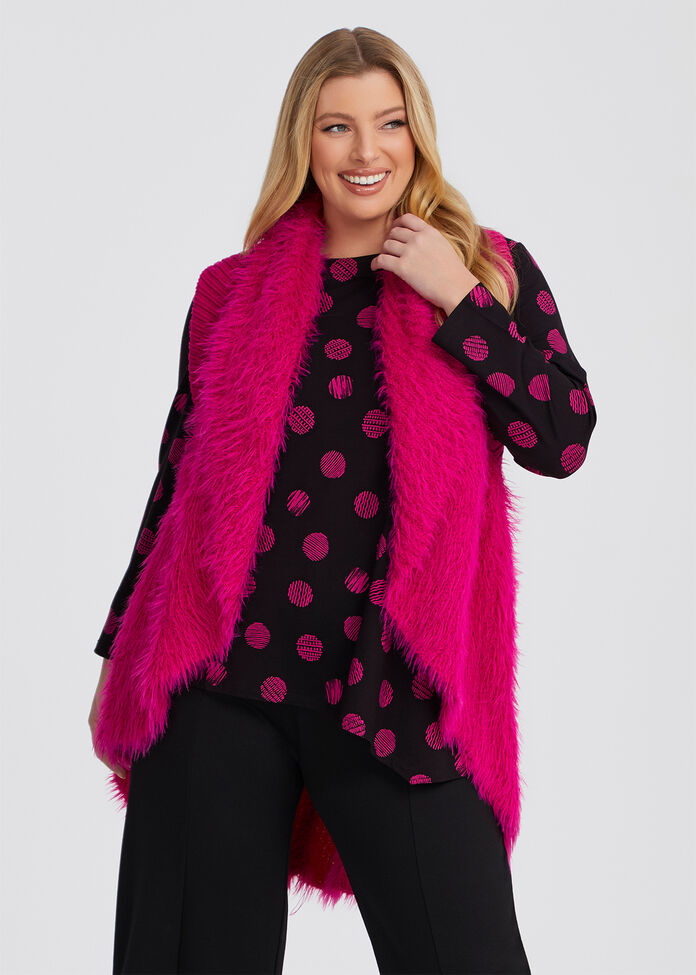Shop Fuzzy Vest in Pink | Accessories | Taking Shape AU