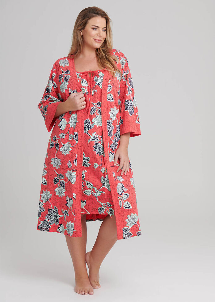 Shop Plus Size In Bloom Robe in Print | Taking Shape AU