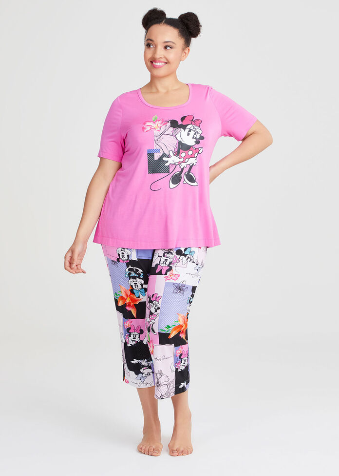 Plus Size Minnie Mouse Pyjama Top Pink Disney | Taking Shape AU
