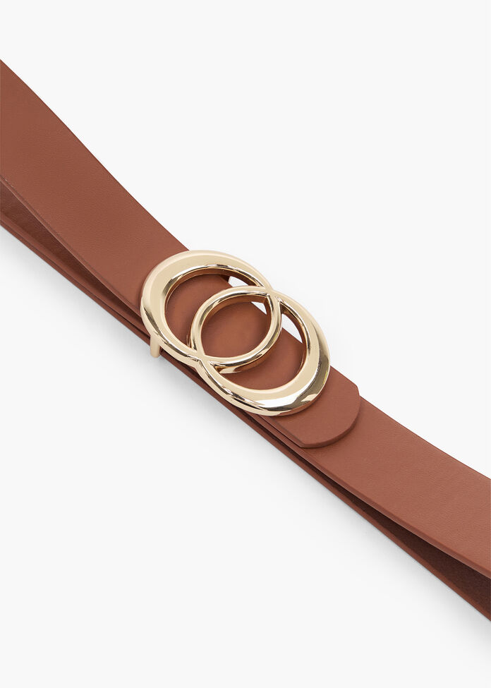 Shop Thin Tan Buckle Belt in Brown | Accessories | Taking Shape AU