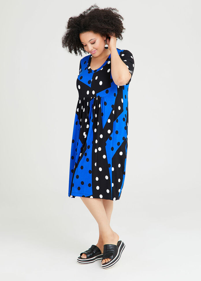 Shop Plus Size Natural Out & About Spot Dress, Multi | Taking Shape AU
