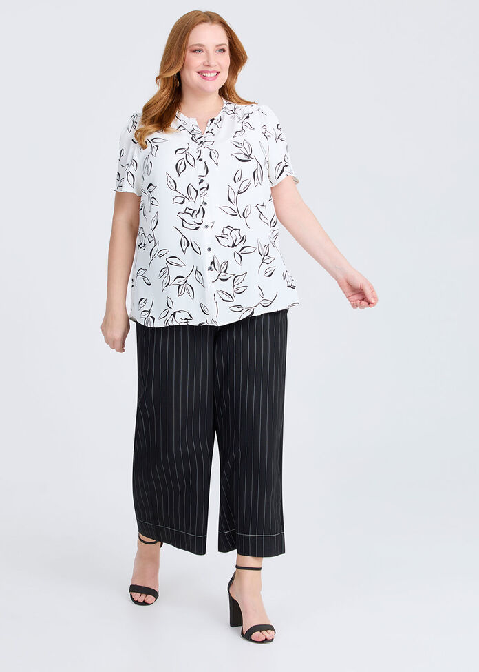 Shop Plus Size Leila Short Sleeve Top, White | Taking Shape NZ