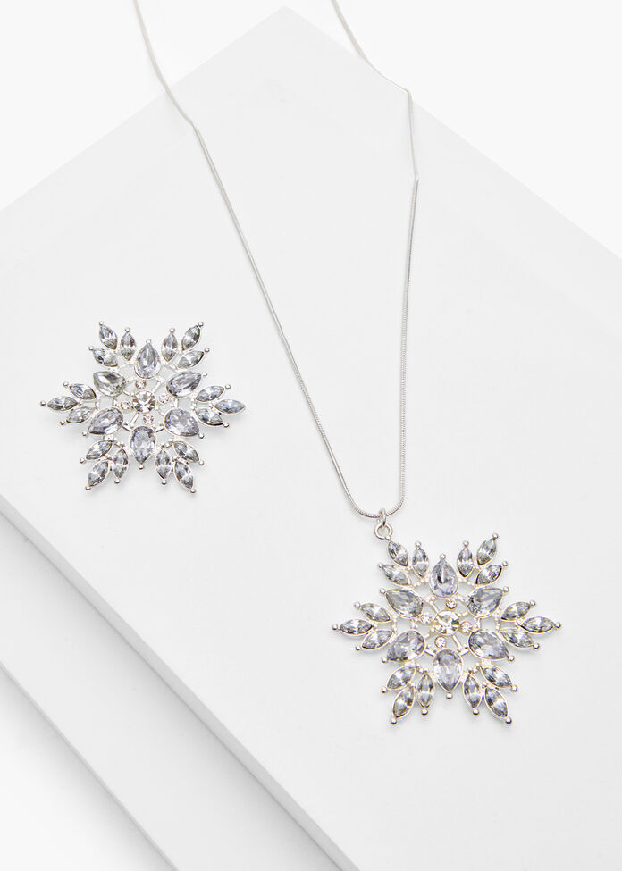 Shop Christmas Snowflake Brooch in Black | Accessories | Taking Shape AU