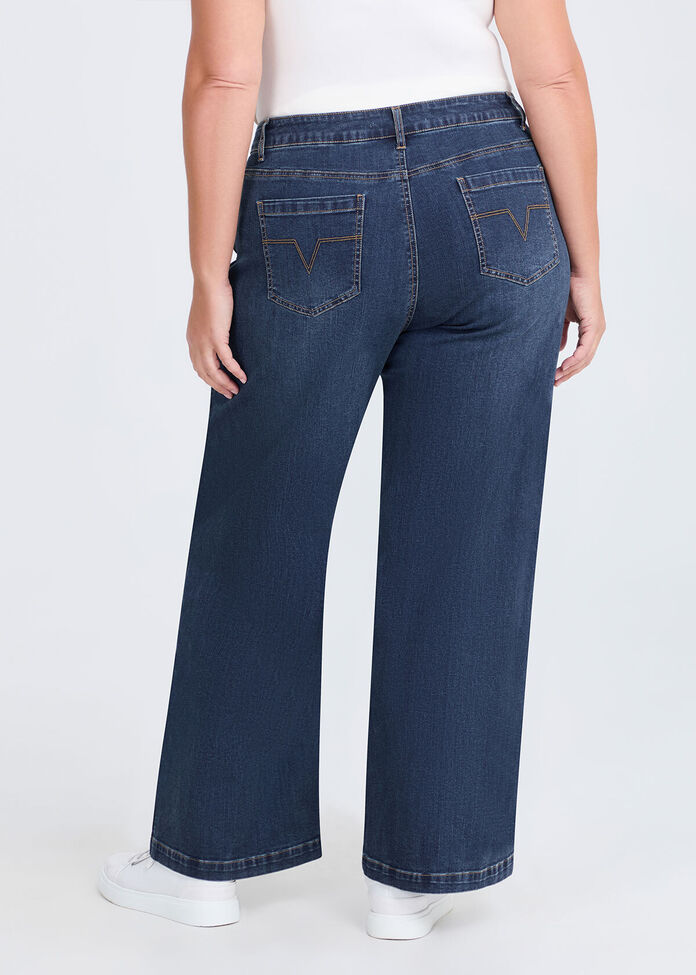 Shop Plus Size Cotton Seam Detail Stretch Jean, Blue | Taking Shape UK