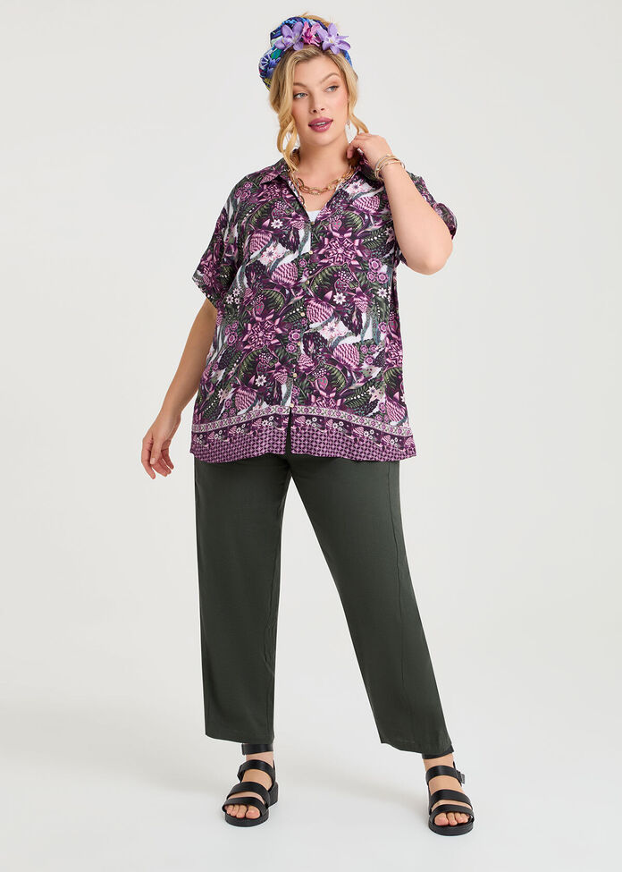 Shop Plus Size Catalina Natural Ginger Top, Print | Taking Shape AU