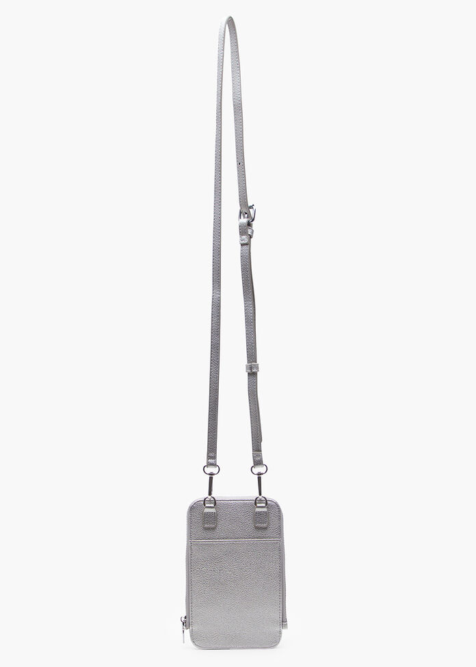Shop Small Phone Crossbody Bag in Silver | Accessories | Taking Shape NZ