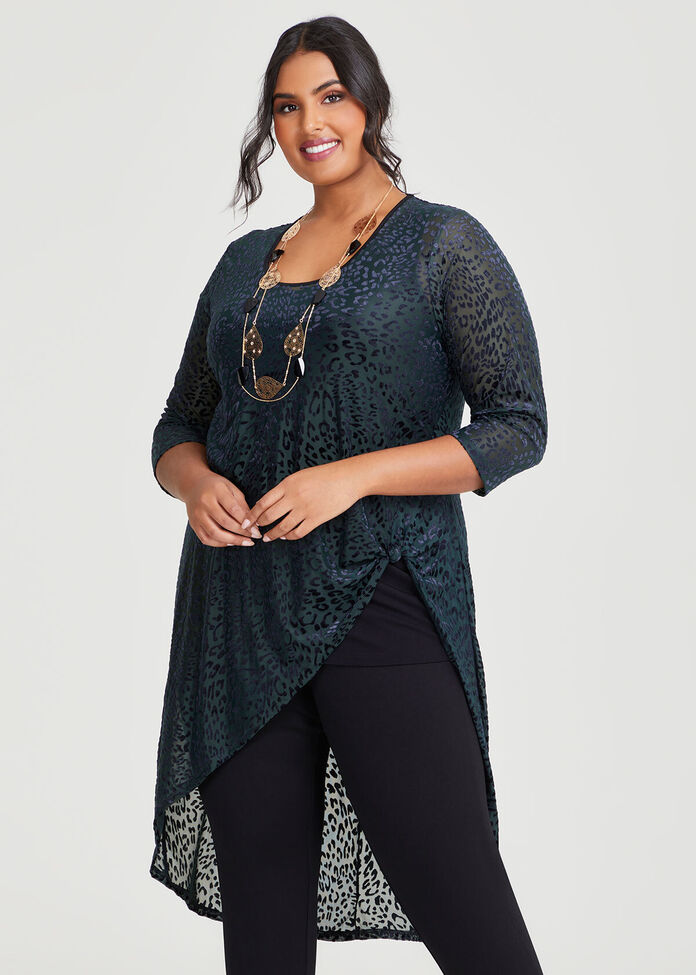 Shop Plus Size Velour Wild Ways Tunic, Purple | Taking Shape AU