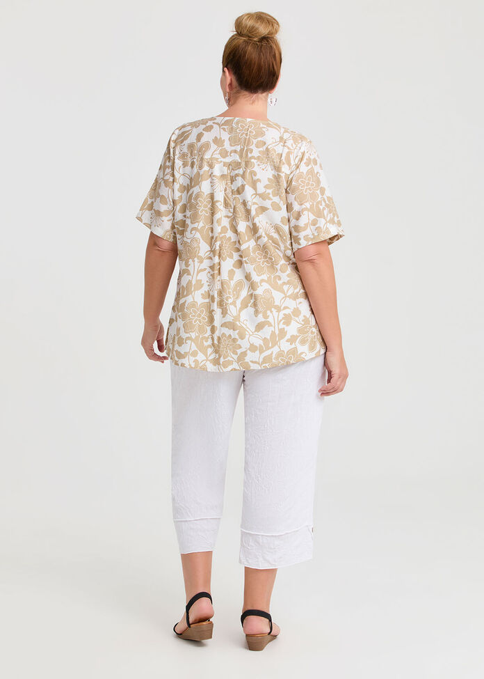 Shop Plus Size Piia Swing Natural Top, White | Taking Shape AU