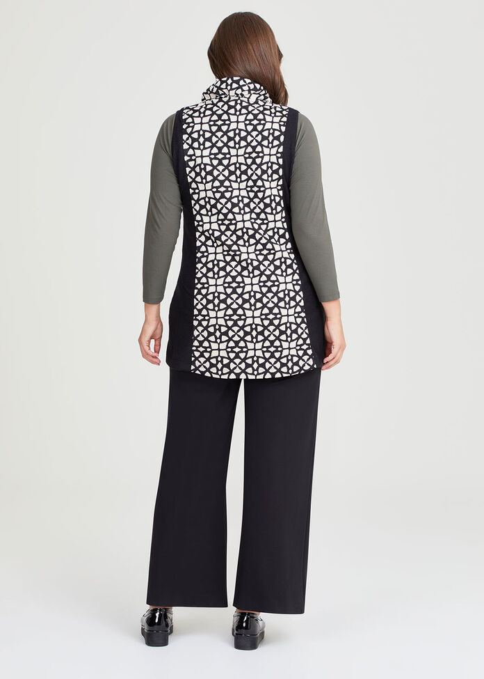 Shop Plus Size Spliced Snug & Jacquard Vest, Black | Taking Shape AU