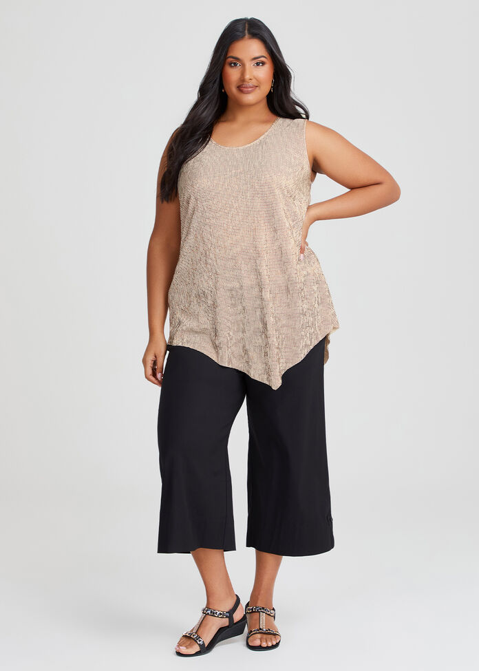 Plus Size Women's Time To Shine Tank in Gold | Taking Shape NZ