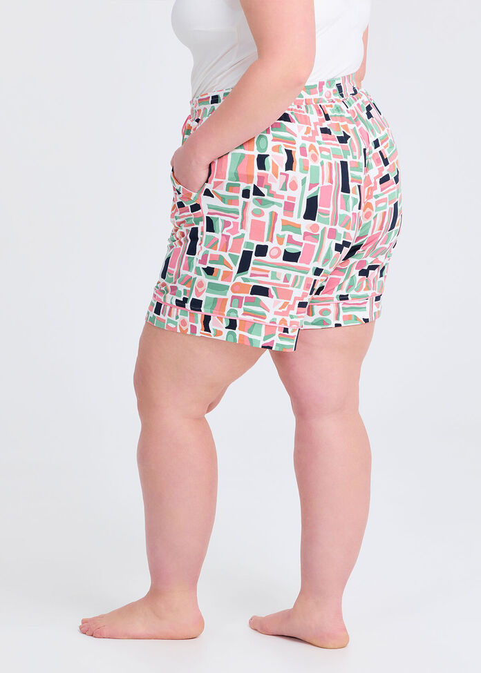 Shop Plus Size Bamboo Reverie Pyjama Short, Multi | Taking Shape NZ