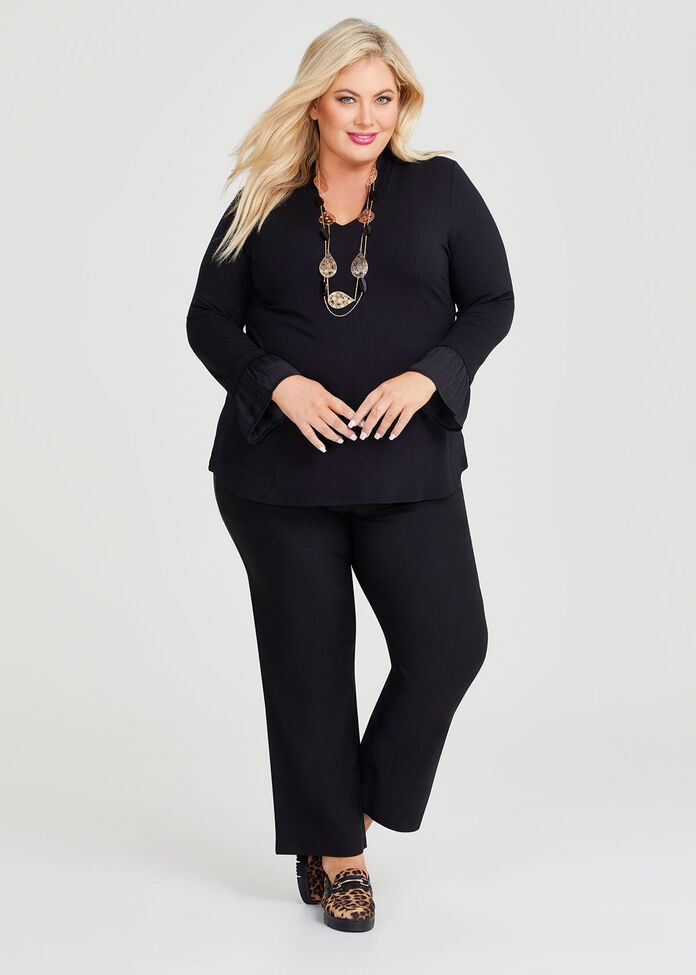 Shop Plus Size Bamboo Centre Stage Top, Black | Taking Shape AU